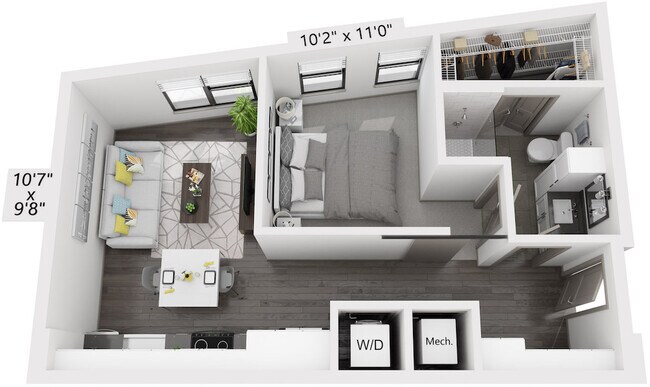 1 Bedroom Apartments with Awe-Inspiring Views Unit A-869 - Austin, TX ...