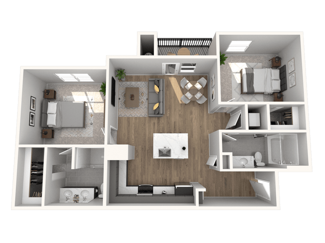 Chic Studio Living: Modern Apartments for ... Unit S2-425 - Austin, TX ...